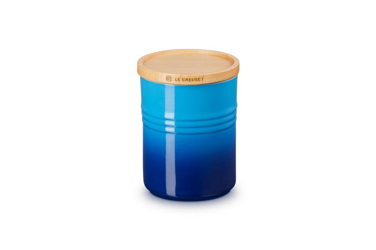 LE CREUSET STONEWARE MEDIUM STORAGE JAR - AZURE BLUE– The Magic Pudding ...