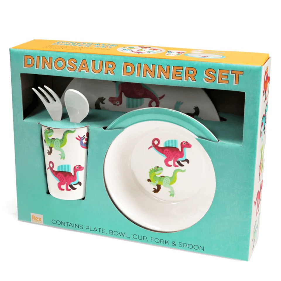 REX LONDON MELAMINE DINNER SET - BABY DINOS– The Magic Pudding Tamworth