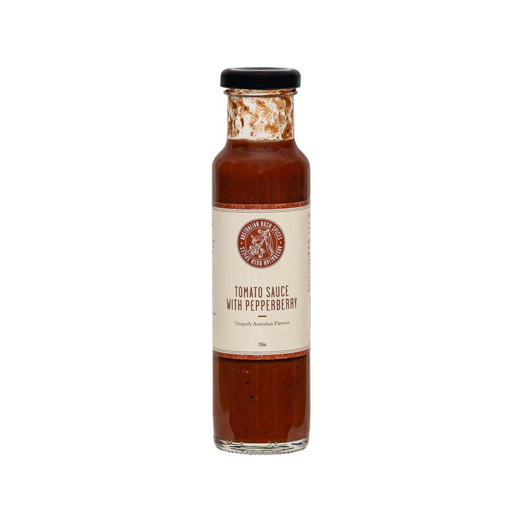 AUSTRALIAN BUSH SPICES TOMATO SAUCE WITH PEPPERBERRY 250ml– The Magic ...